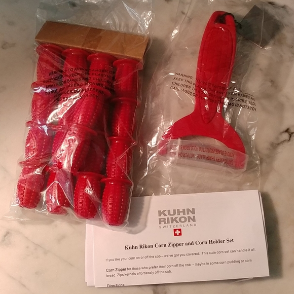 Kuhn Rikon | Kitchen | Nwt Corn Zipper 8 Corn Holders Set | Poshmark